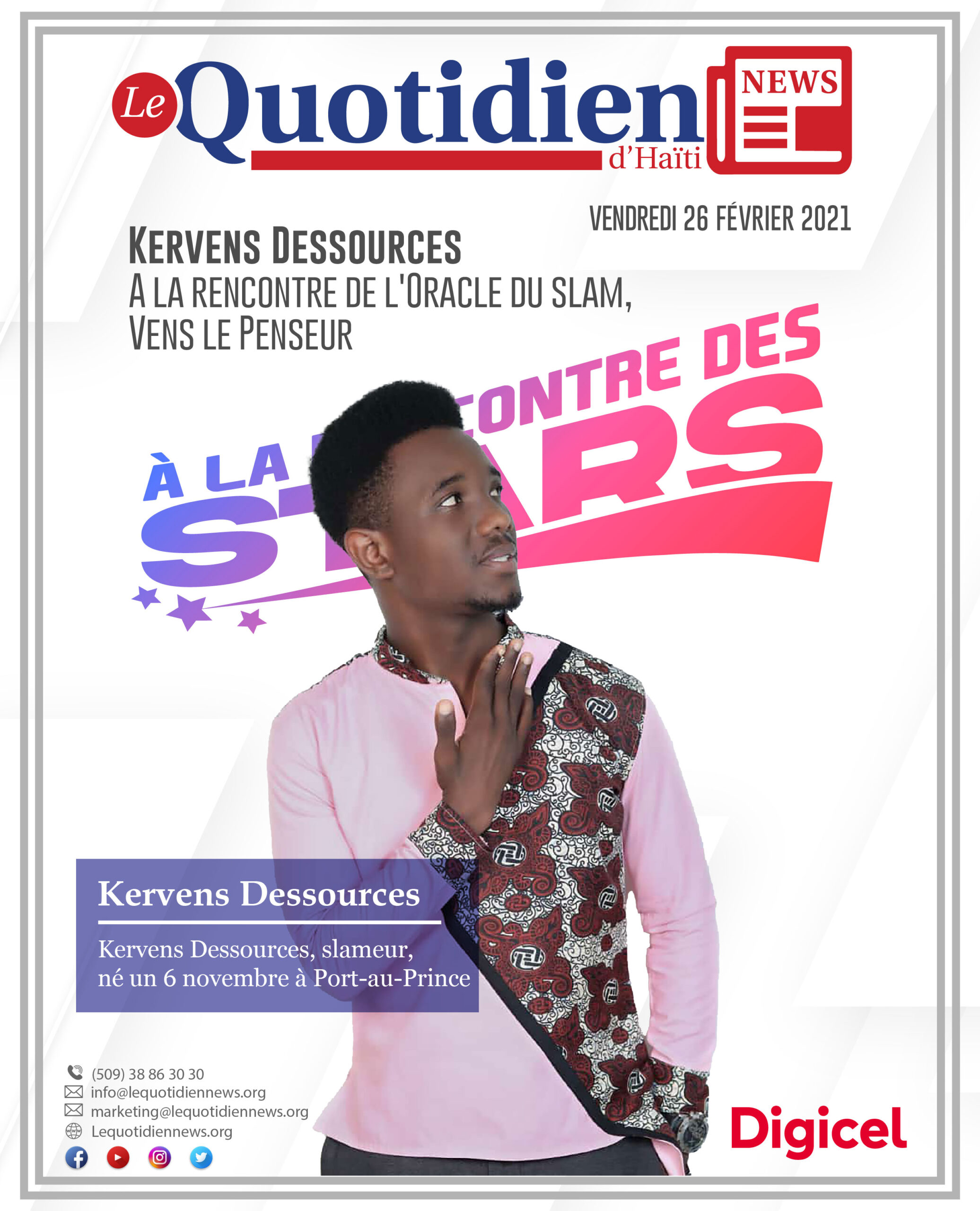 A la rencontre de l’Oracle du slam, Vens le Penseur – Le Quotidien News