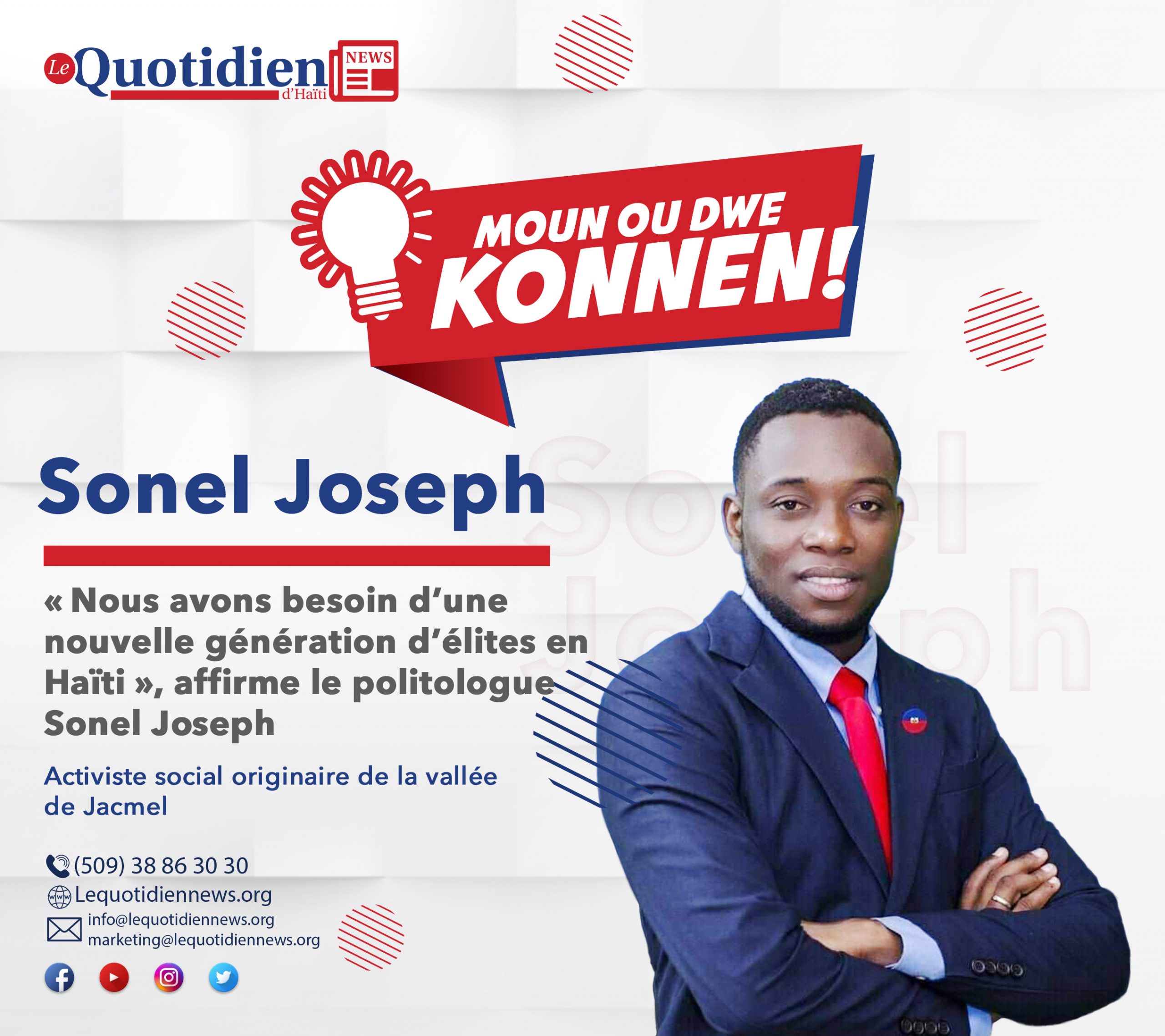 « Nous avons besoin d’une nouvelle génération d’élites en Haïti ...
