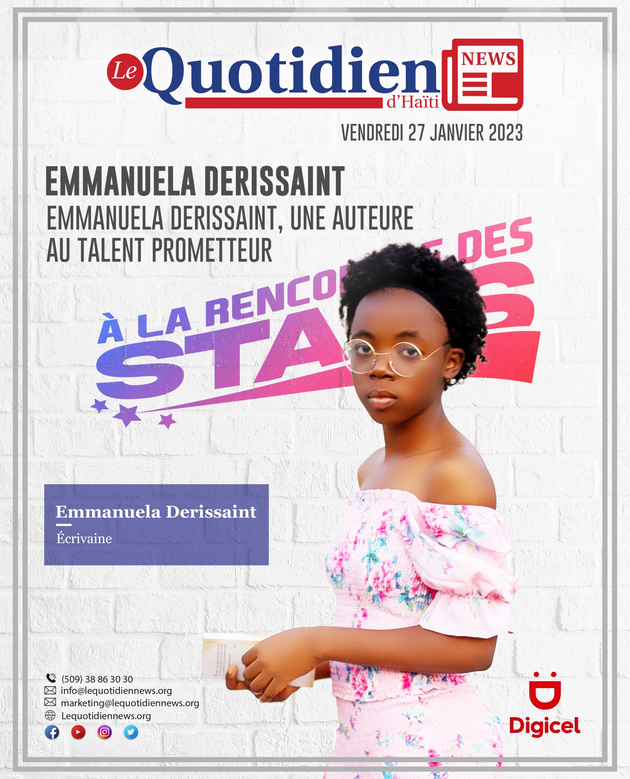 Emmanuela Derissaint, une auteure au talent prometteur – Le Quotidien News