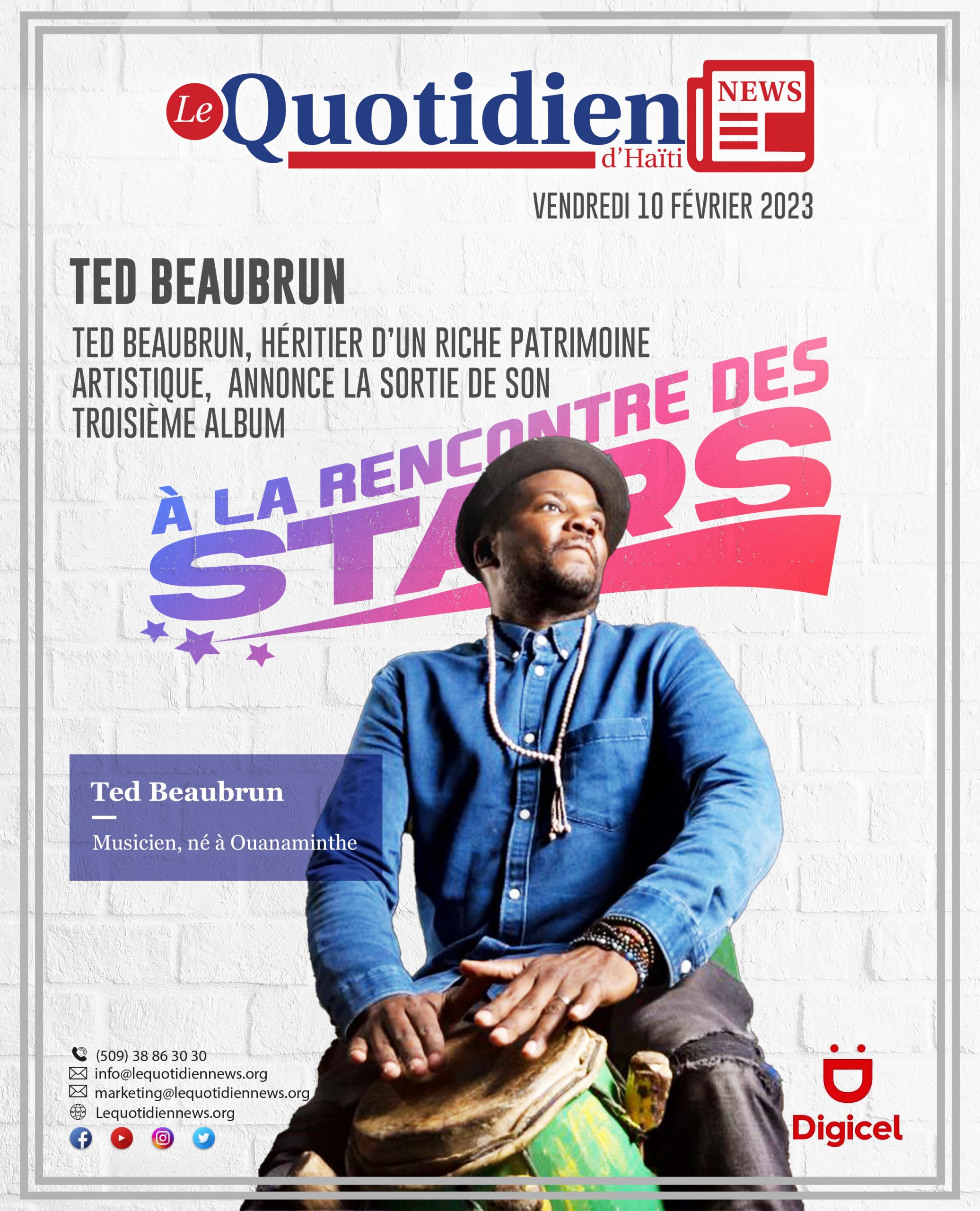 Ted Beaubrun, héritier d’un riche patrimoine artistique, annonce la ...