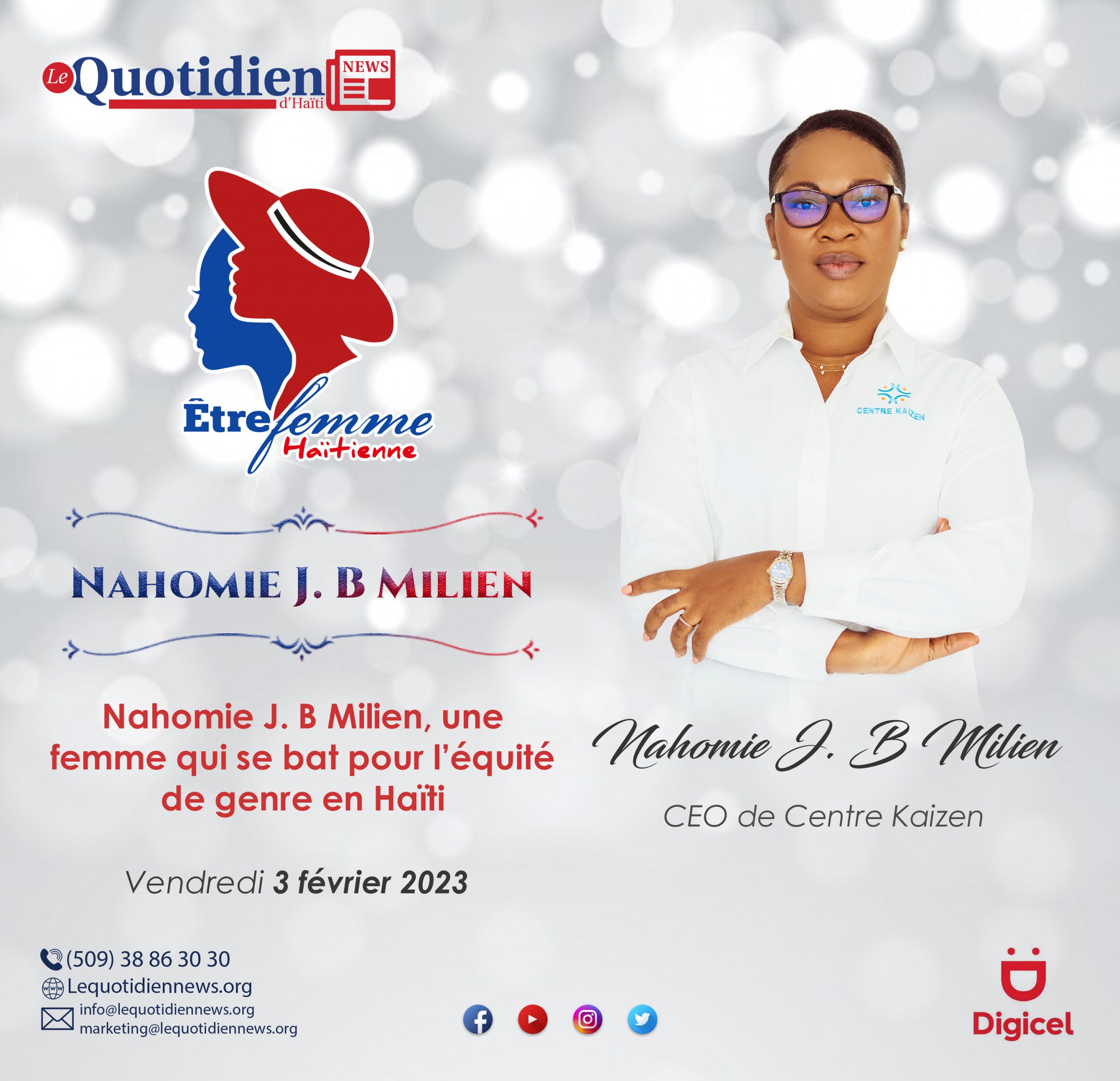 Nahomie J.B Milien, une femme qui se bat pour l’équité de genre en ...
