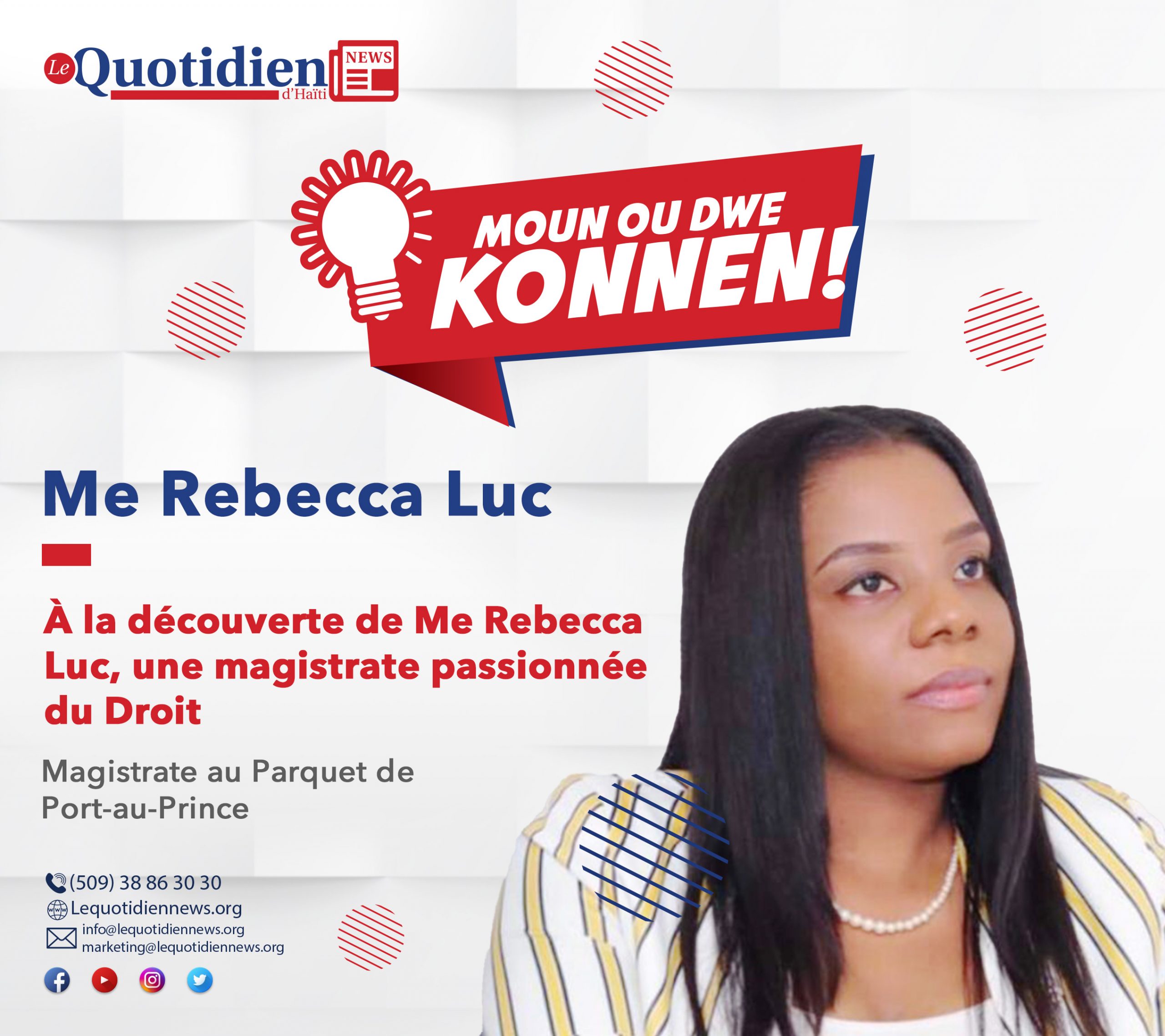 À la découverte de Me Rebecca Luc, une magistrate passionnée par le ...