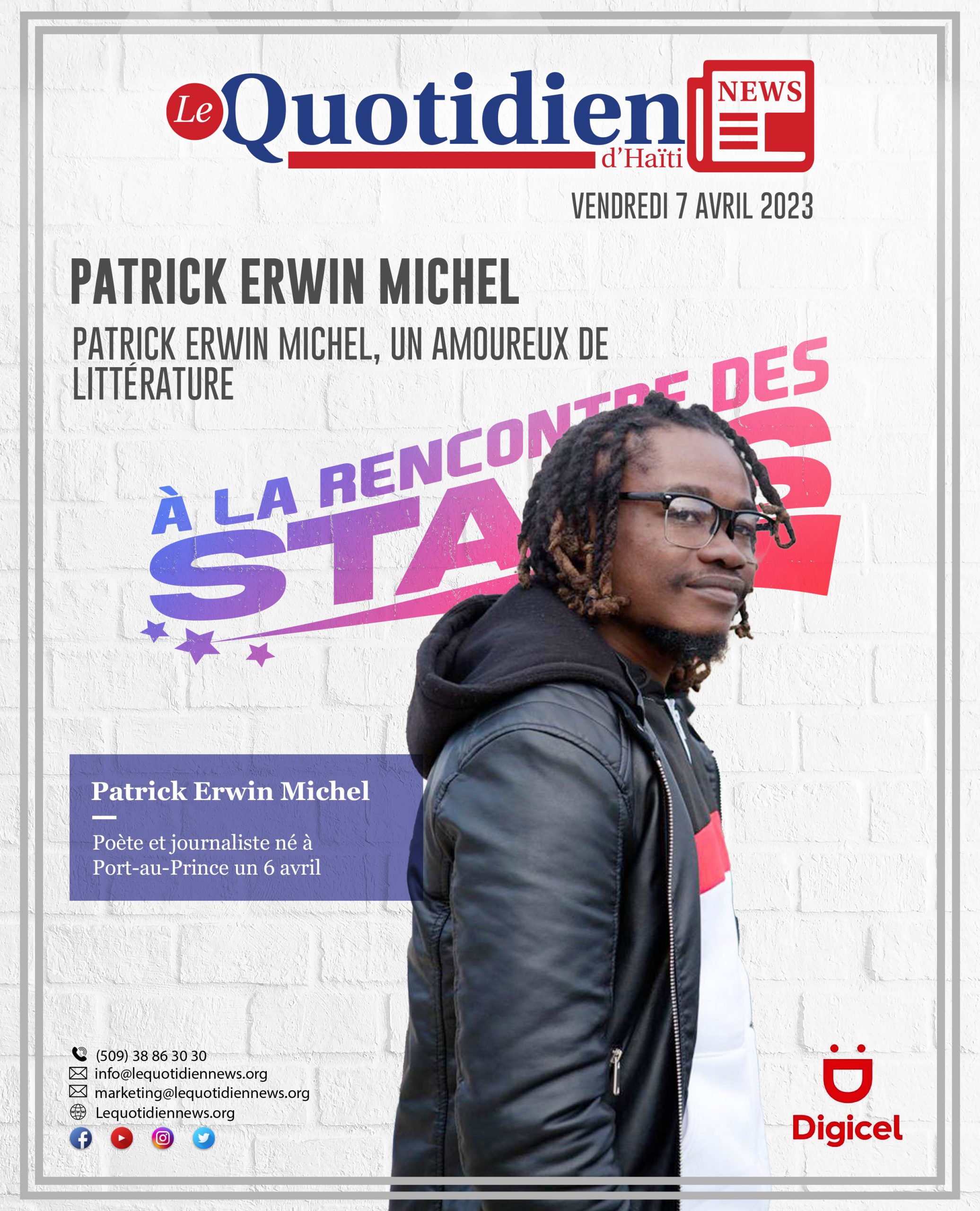 Patrick Erwin Michel, un amoureux de littérature – Le Quotidien News